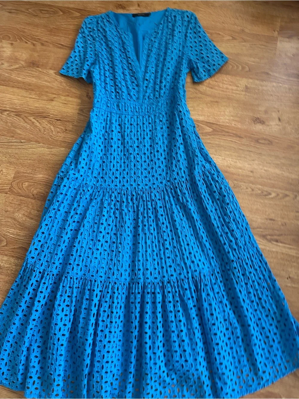 Zesica | Dresses | Zesica Blue Eyelet Dress M | Poshmark